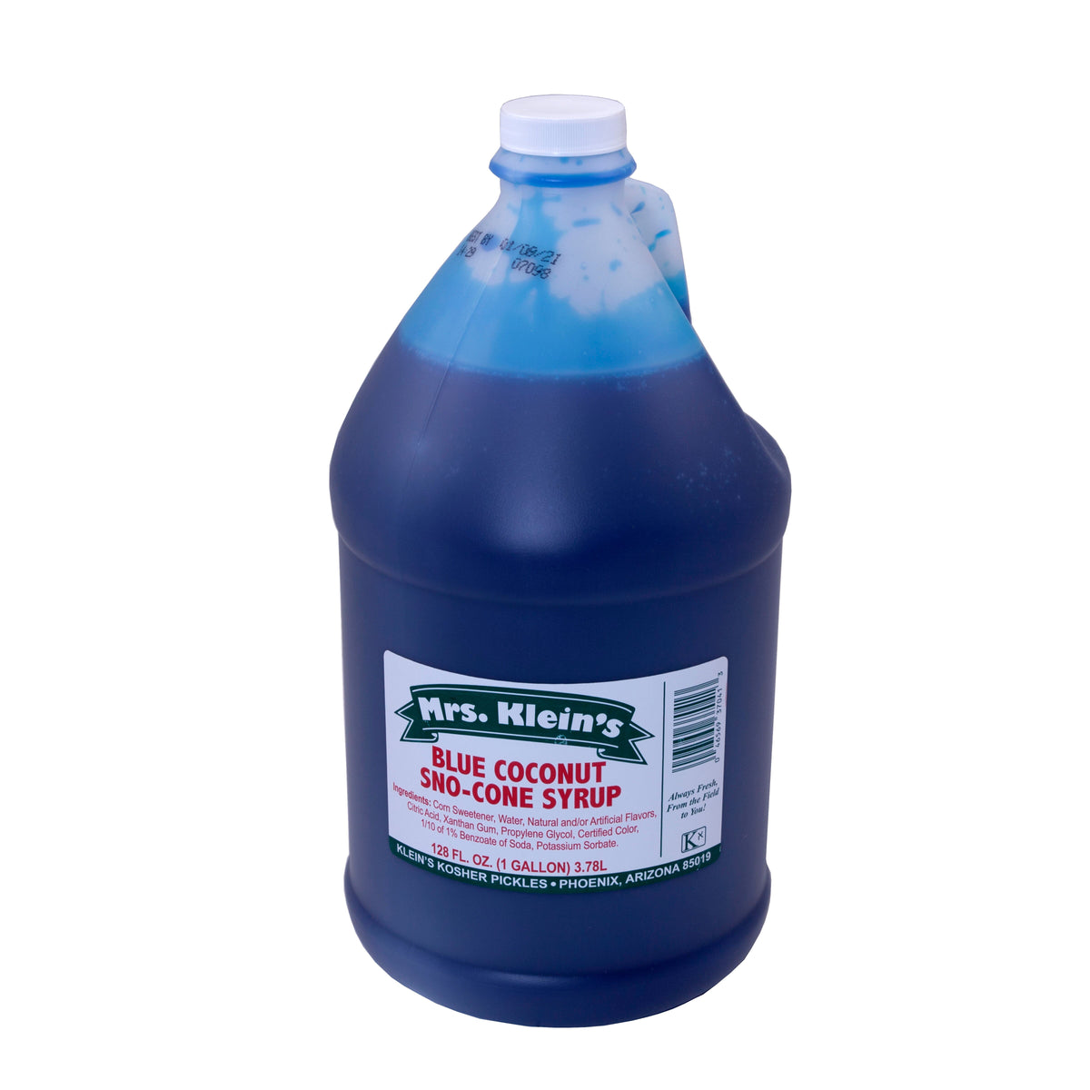 Blue Coconut Sno-Cone Syrup (1 Gal) – Mrs. Klein's Pickle Co.