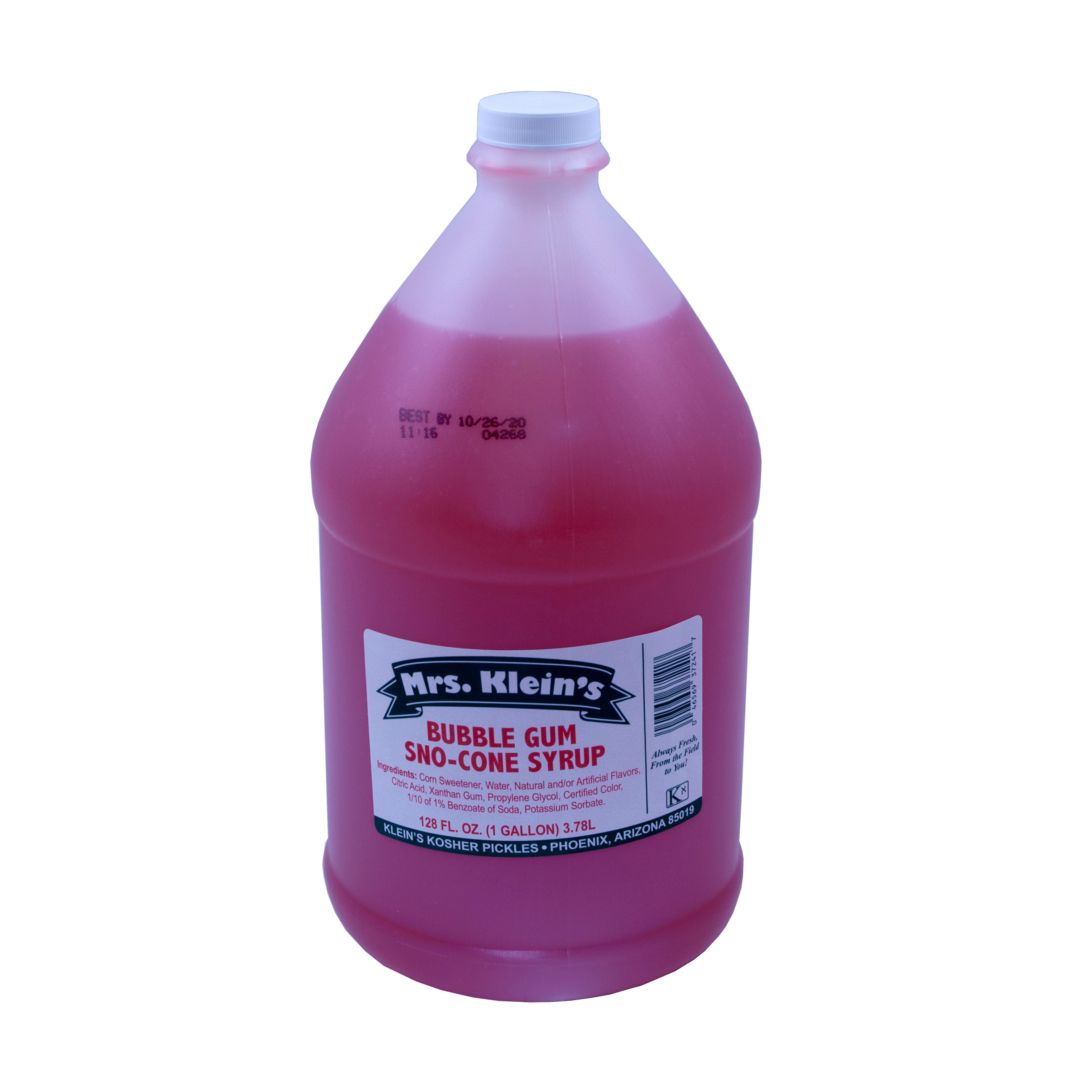 Pink Bubble Gum Sno-Cone Syrup (1 Gal) – Mrs. Klein's Pickle Co.