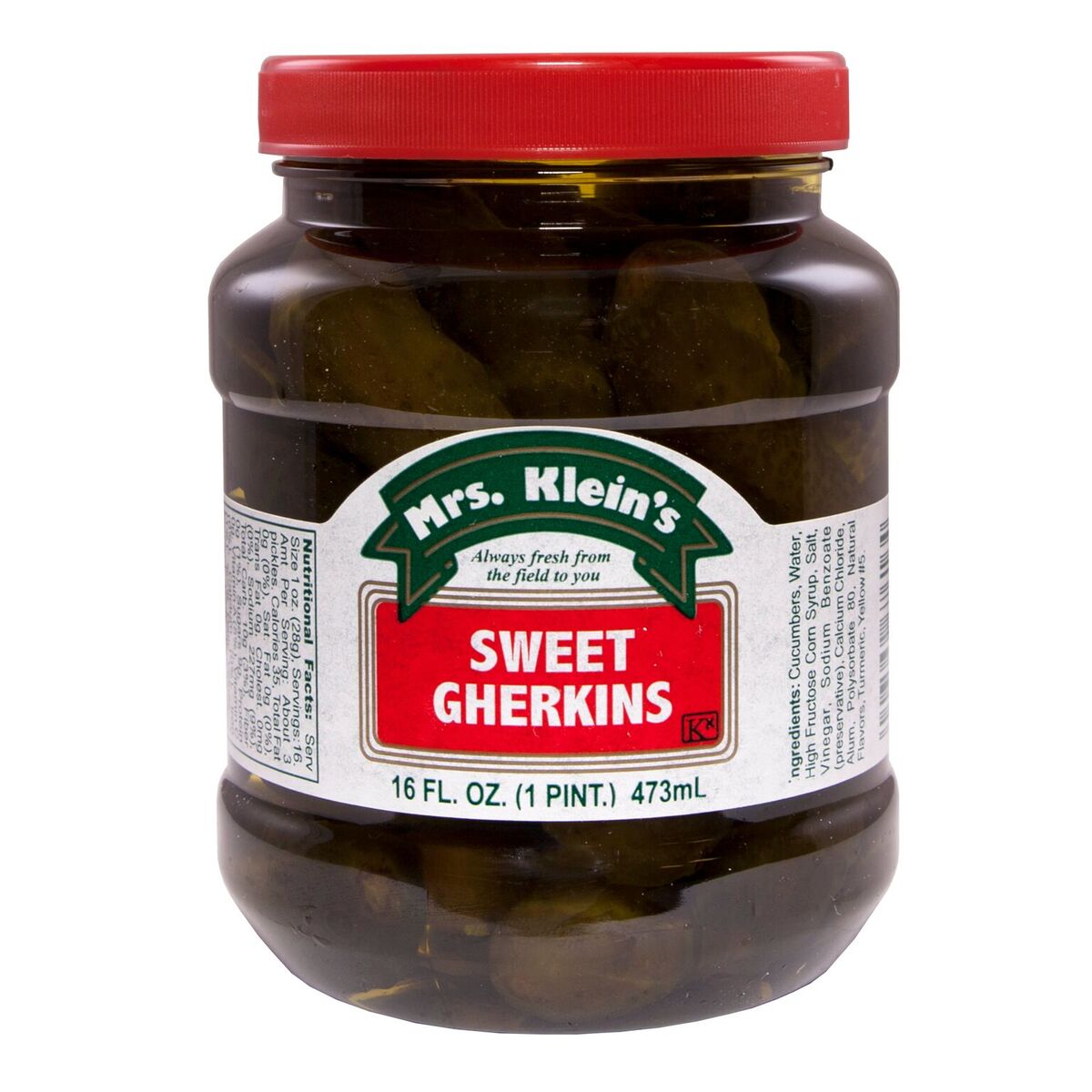 Sweet Gherkins (16oz) – Mrs. Klein's Pickle Co.